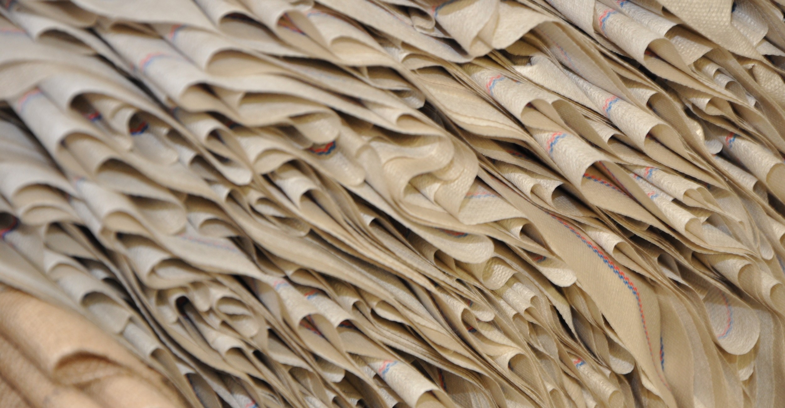 Carpets made from waste